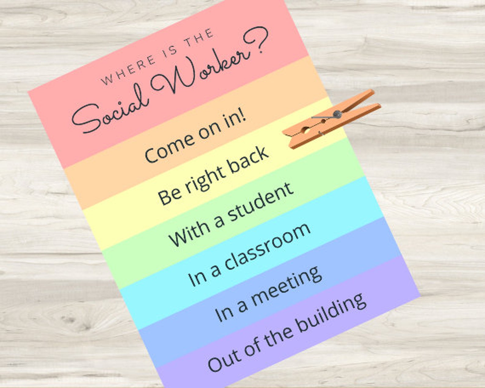 Where is the Social Worker Door Sign School Social Worker - Etsy