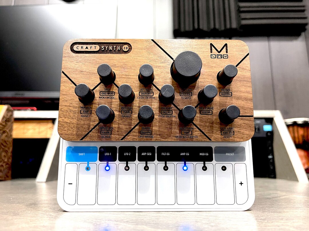 Modal Craft Synth 2.0 Solid Walnut Overlay Faceplate - Etsy