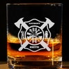 Personalized Fireman Whiskey Glass, Firefighter Scotch Glass. Engraved ...