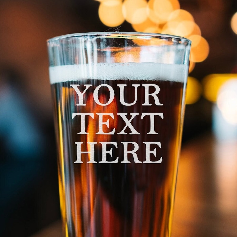 Custom Beer Glasses - Etsy