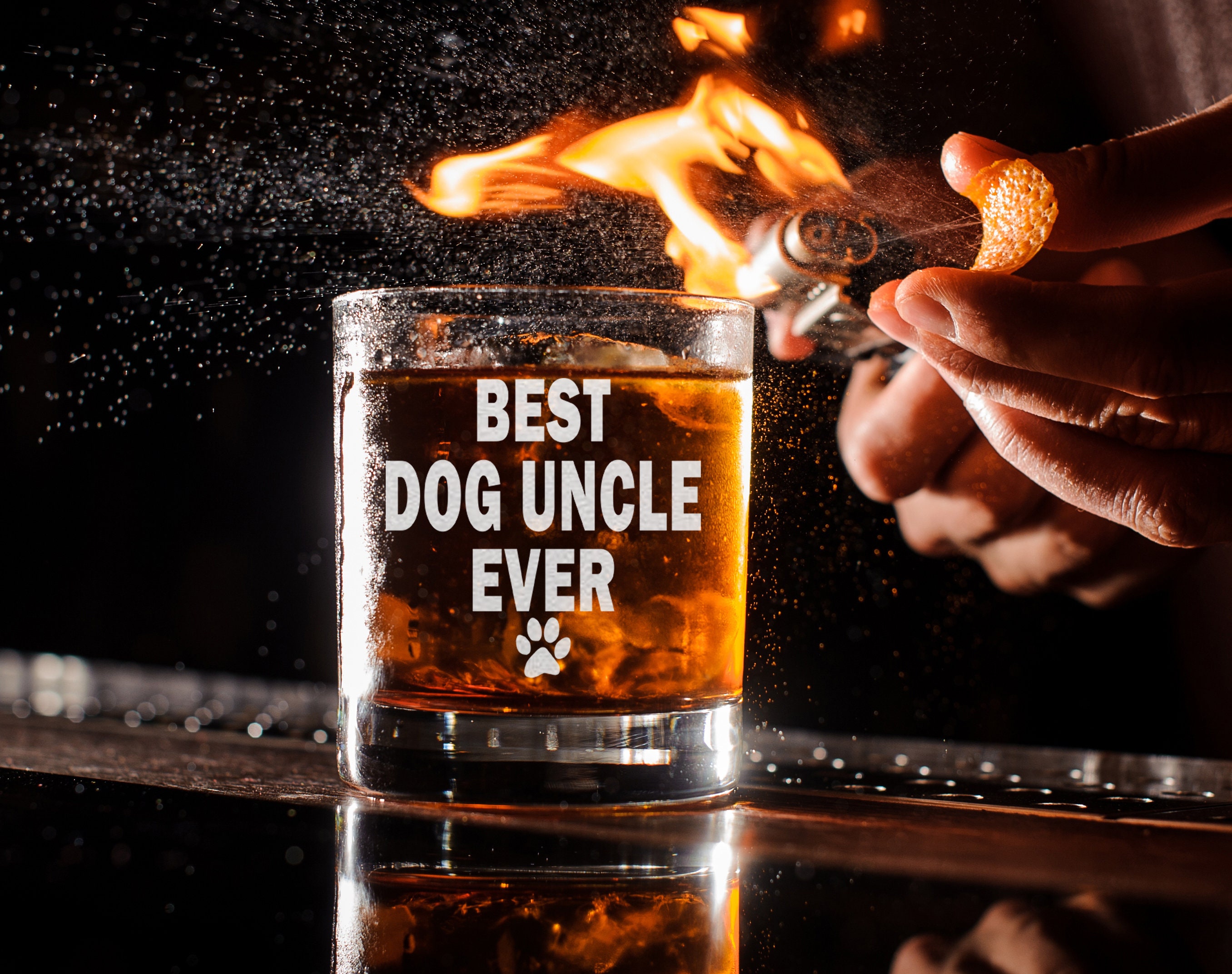 Best Dog Uncle Ever Whiskey Glass Dog Uncle Rack Glass Funny - Etsy