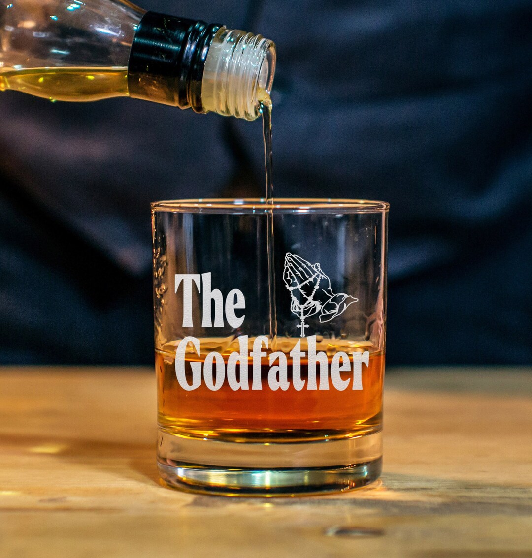 The Godfather Whiskey Glass, Engraved Godparent Gift - Etsy