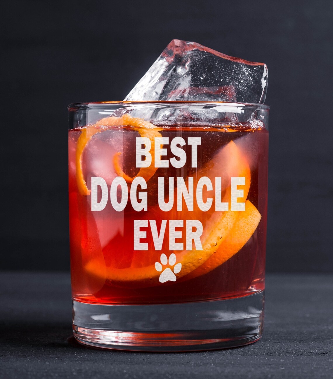 Best Dog Uncle Ever Whiskey Glass Dog Uncle Rack Glass Funny - Etsy