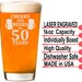 50th Birthday Gifts for Men Women - Cheers and Beers to 50 Years - 16oz ...