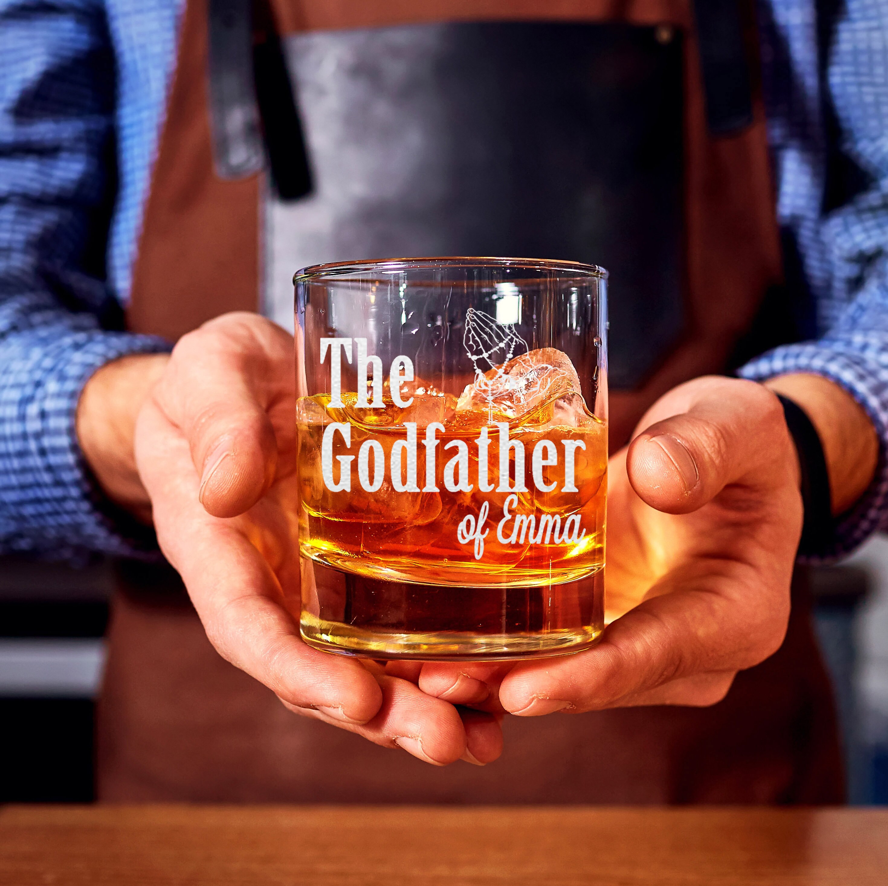 Custom the Godfather Whiskey Glass Special Godparent Gift - Etsy