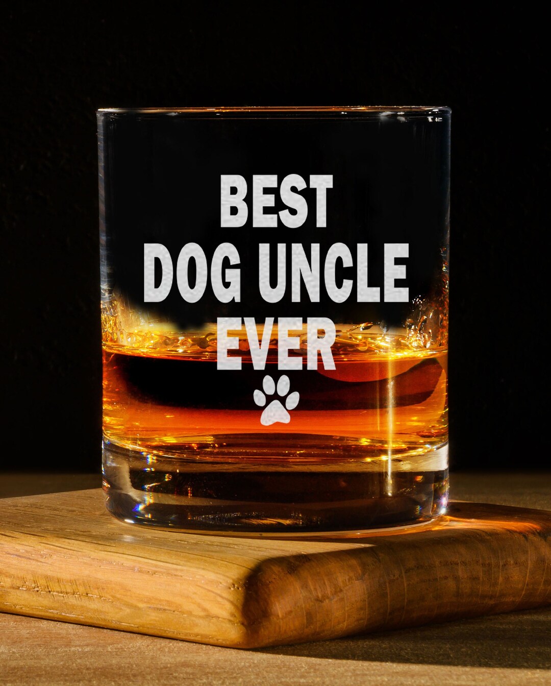Best Dog Uncle Ever Whiskey Glass, Funny Gift for Him - Etsy