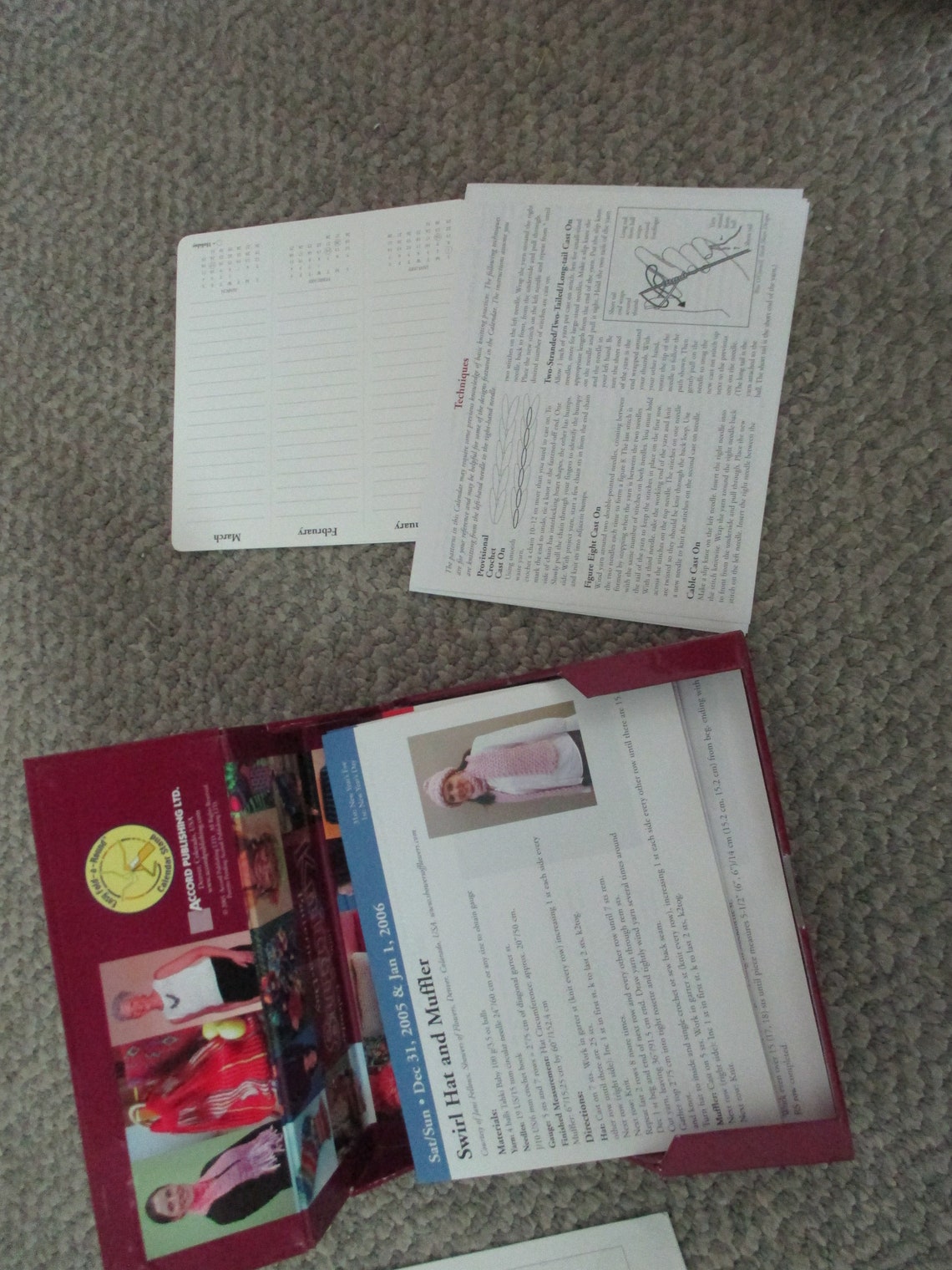 Knitting Pattern-a-day 2006 Calendar - Etsy