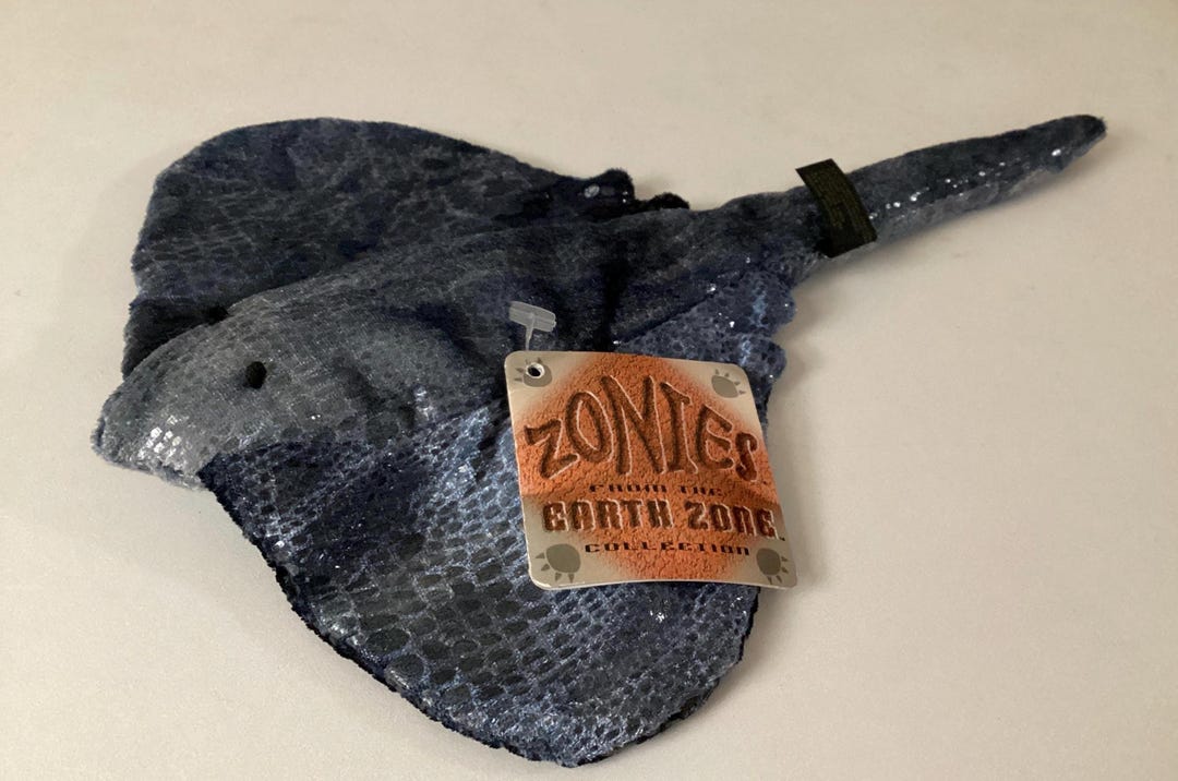 Zonies Stingray Seabee Plush 1997 Earth Zone Series Vintage - Etsy