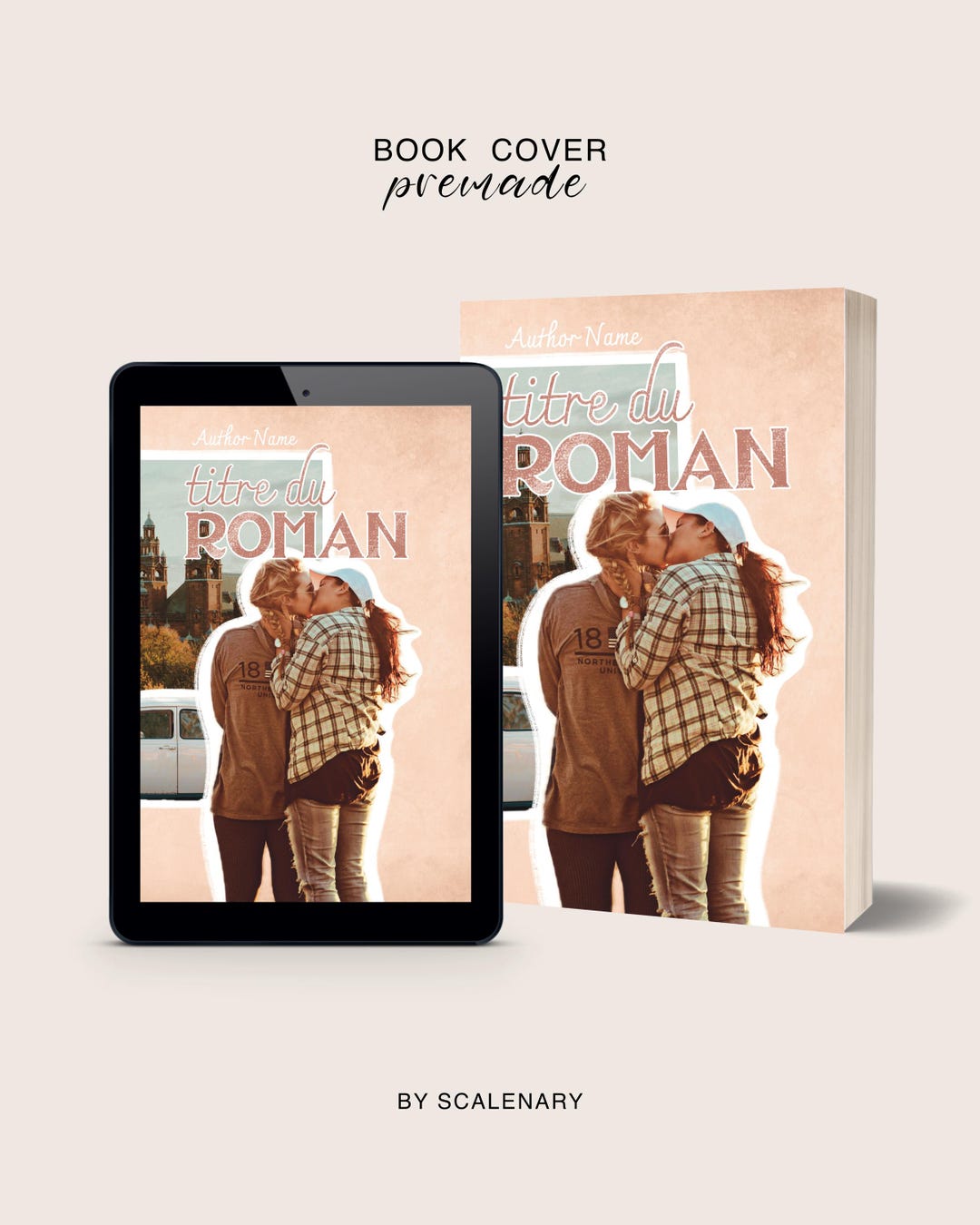 Girl Love Romance Book Cover Premade - Etsy