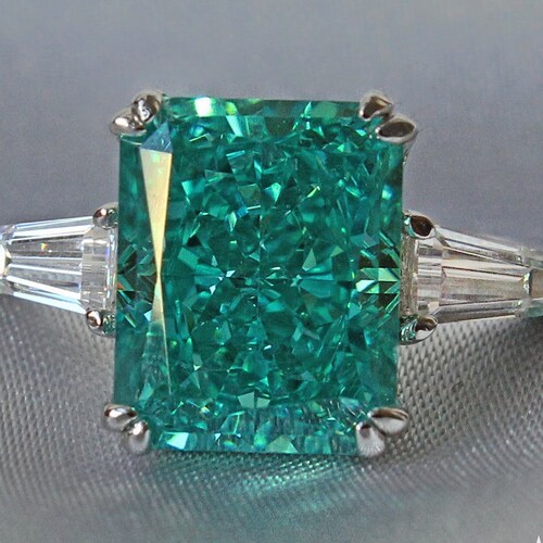 Fairy Emerald Green Ring. Sterling Silver 925 Ring With Green - Etsy