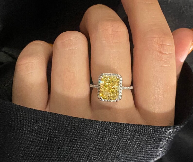 Gorgeous Sunny Yellow Ring. 11 Colors. Sterling Silver 925 - Etsy