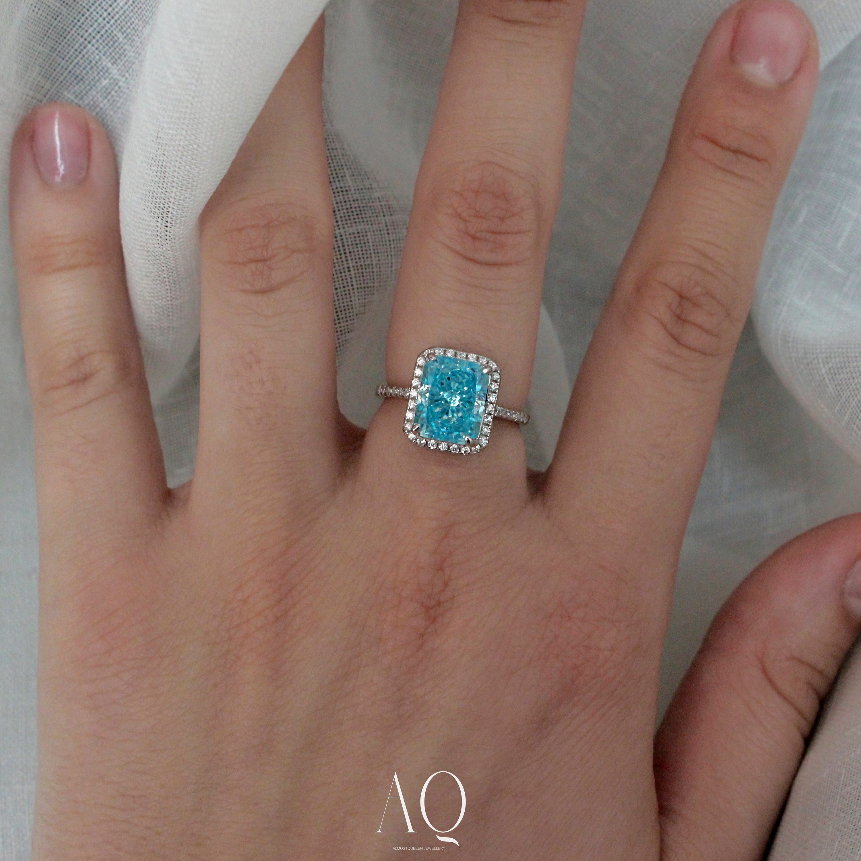 Gorgeous Sky Blue Ring. 11 Colors. Sterling Silver 925 Ring - Etsy