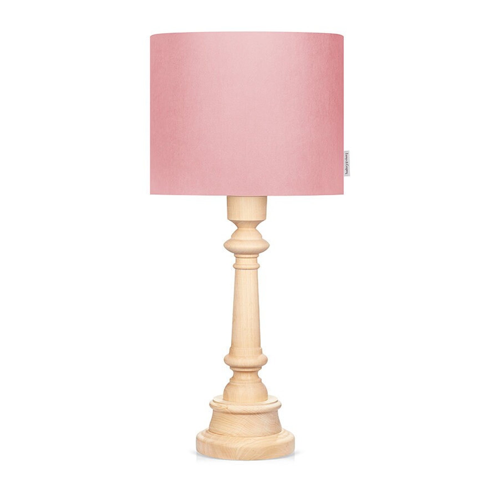 Pink Table Lamp for Kids Velvet Lampshade Girls' - Etsy