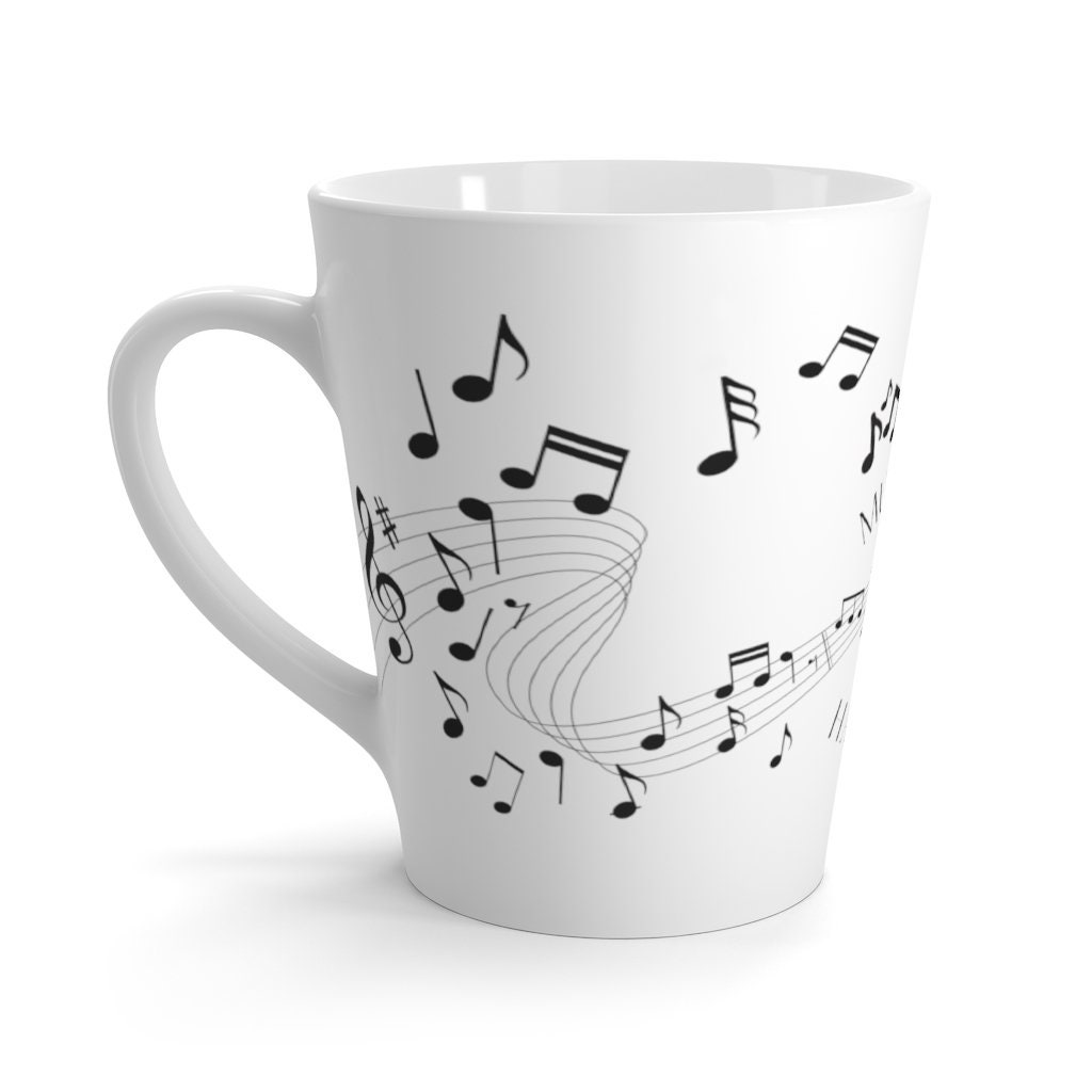 Music Latte Mug Musician Coffee Mug Music is My Happy Place - Etsy UK