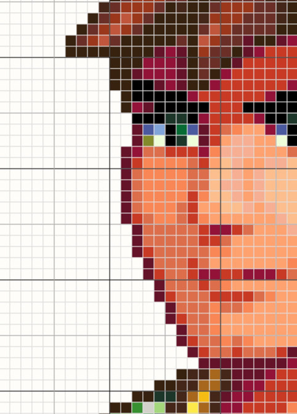 Cross Stitch Alex Portrait Pattern Stardew Valley - Digital Download ...