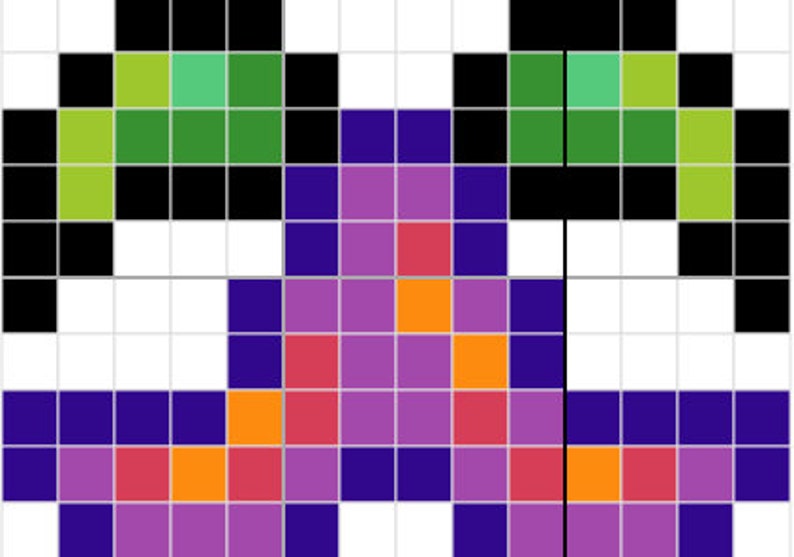 Cross-stich Junimo Pattern- Blue- Stardew Valley Digital Download PDF ...