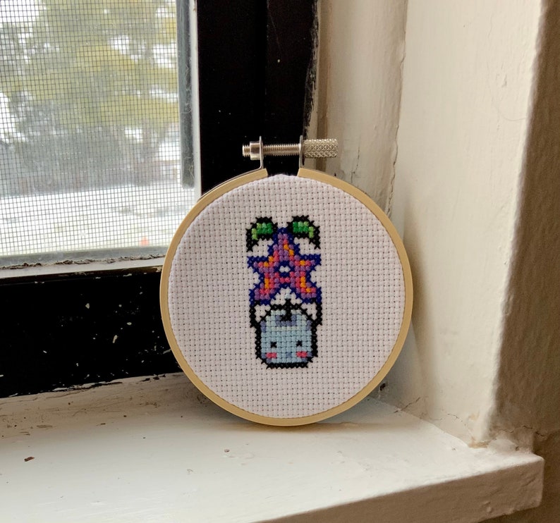 Cross-stich Junimo Pattern- Blue- Stardew Valley Digital Download PDF ...