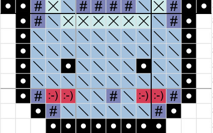 Cross-stich Junimo Pattern- Blue- Stardew Valley Digital Download PDF ...