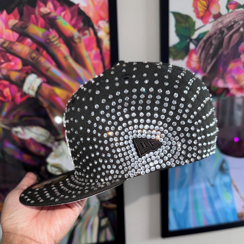 Rhinestone Cap - Etsy