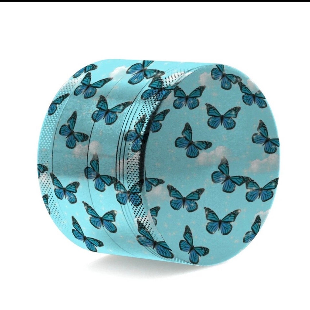 Pretty Blue Butterfly Grinder - Etsy
