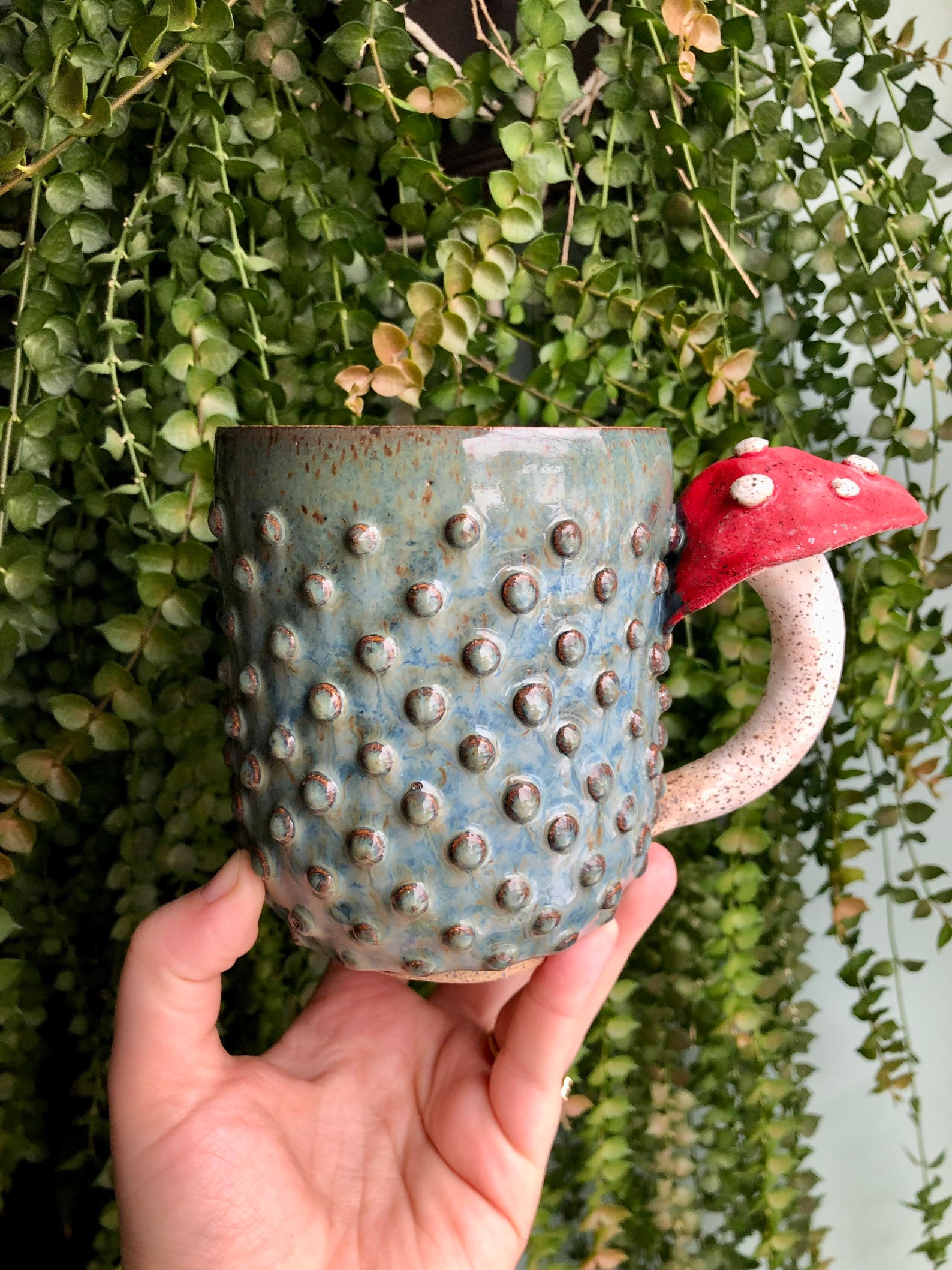 Mushroom Mug Handmade Pottery - Etsy