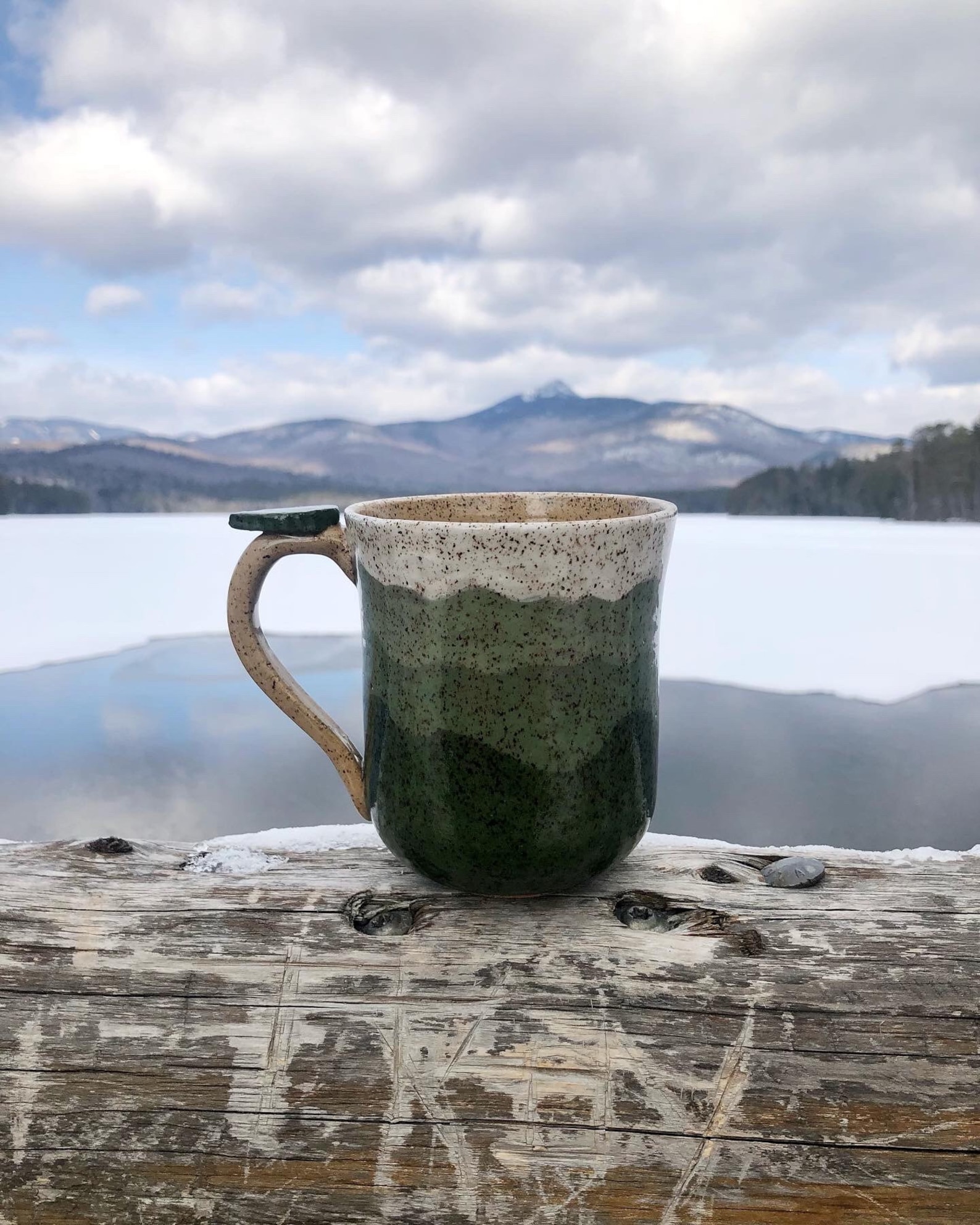 White Mountains Mug Handmade Pottery - Etsy
