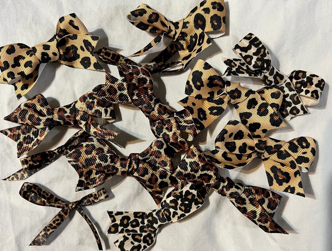 Leopard Handtied Bows Freshie Bows Freshie Embellishments Car Freshie ...