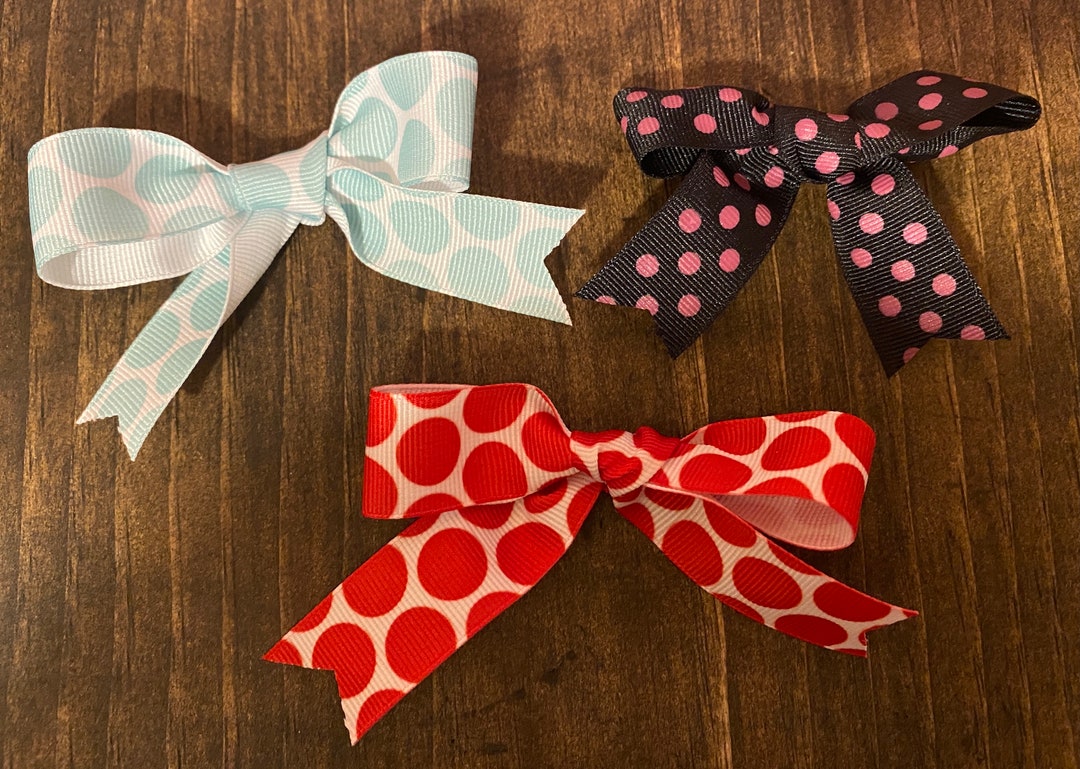 Polka Dot, Dotty Handtied Bows, Freshie Bows, Freshie Embellishments ...