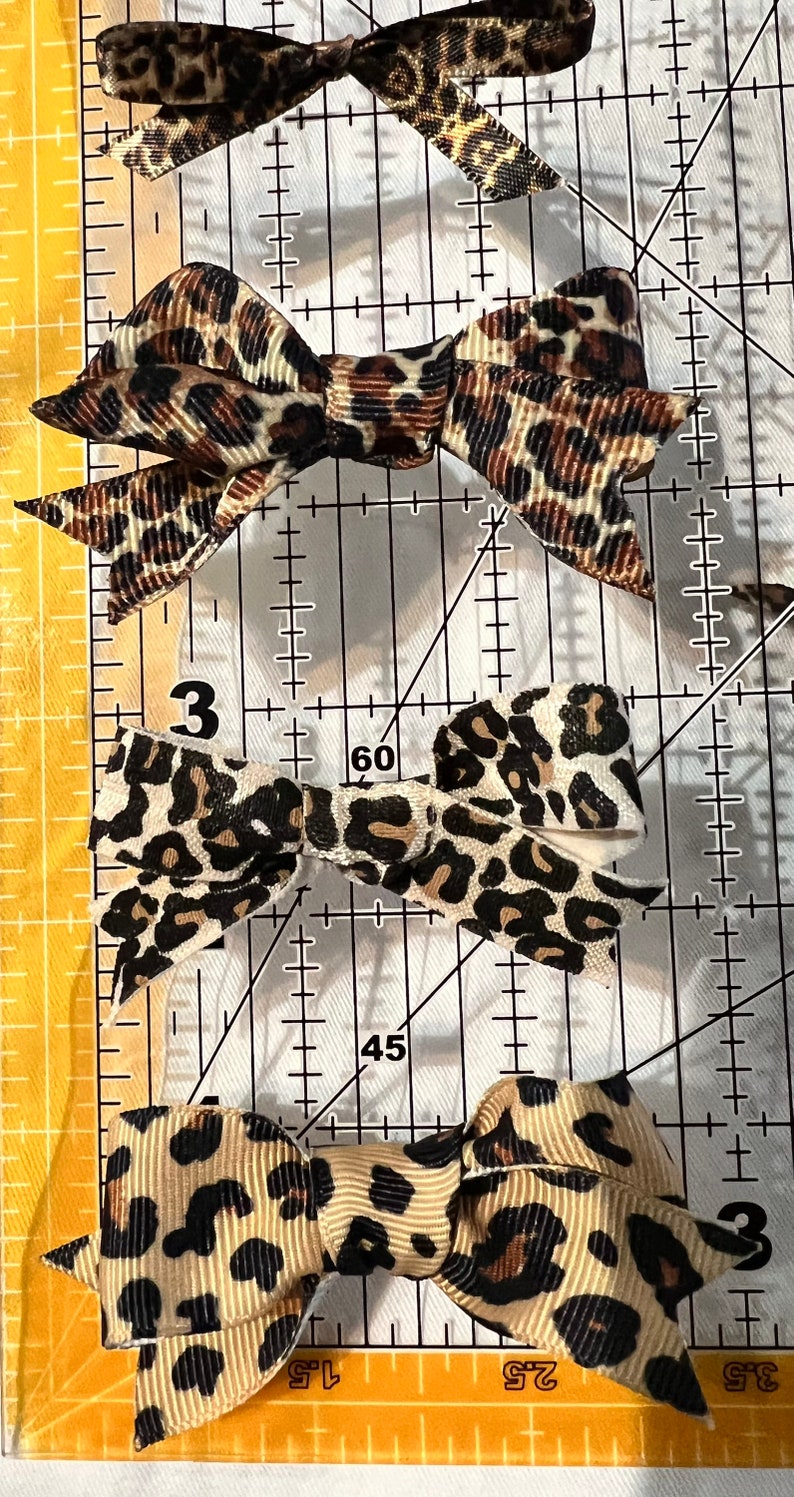 Leopard Handtied Bows Freshie Bows Freshie Embellishments Car Freshie ...