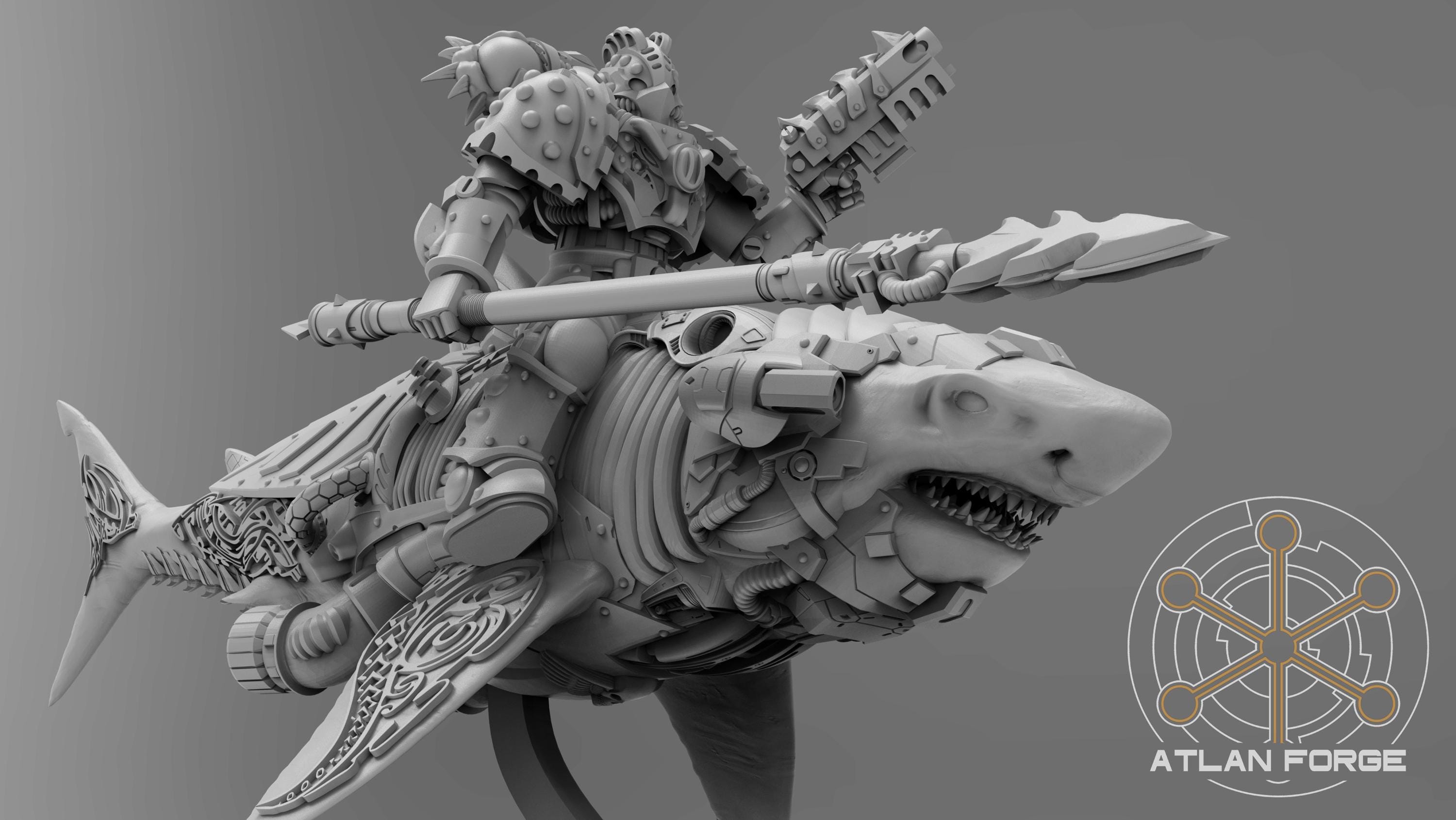 Wai Toa Shark Riders (3-unit Set) by Atlan Forge - Etsy