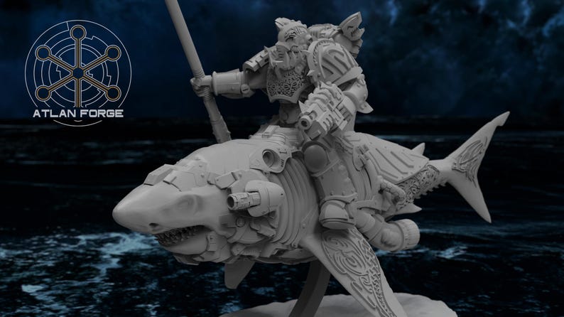 Wai Toa Shark Riders (3-unit Set) by Atlan Forge - Etsy