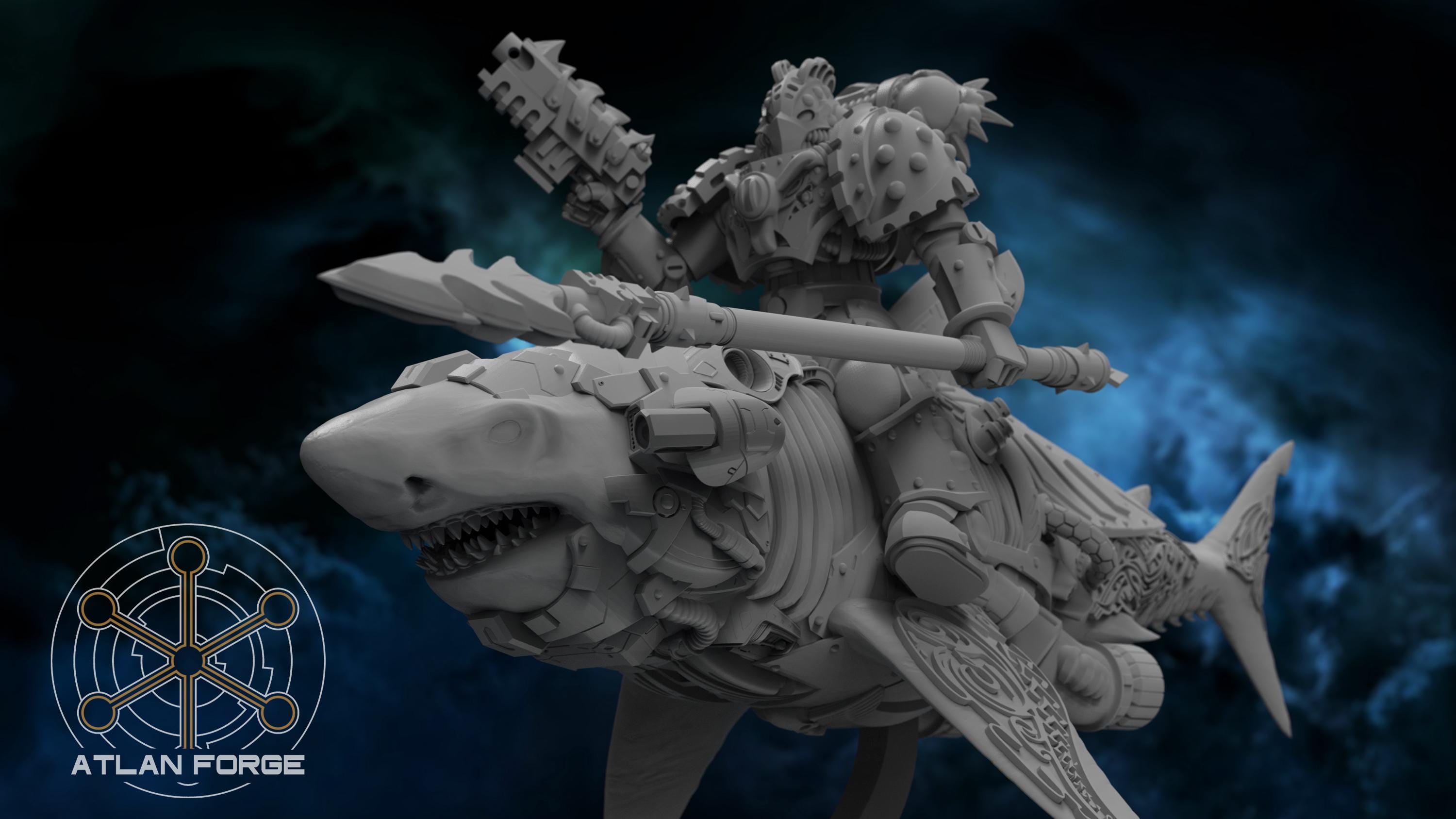 Wai Toa Shark Riders (3-unit Set) by Atlan Forge - Etsy
