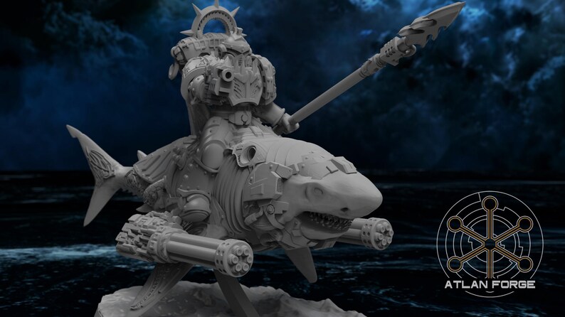 Wai Toa Shark Riders (3-unit Set) by Atlan Forge - Etsy