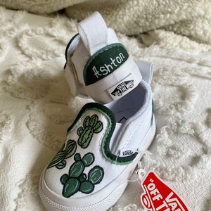 Cactus Hand Painted Custom Children’s Vans - Etsy