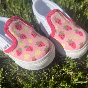 Strawberry Fields Custom Shoes - Etsy