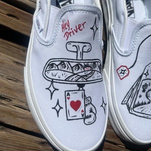 Hey Driver Custom Painted Vans - Etsy