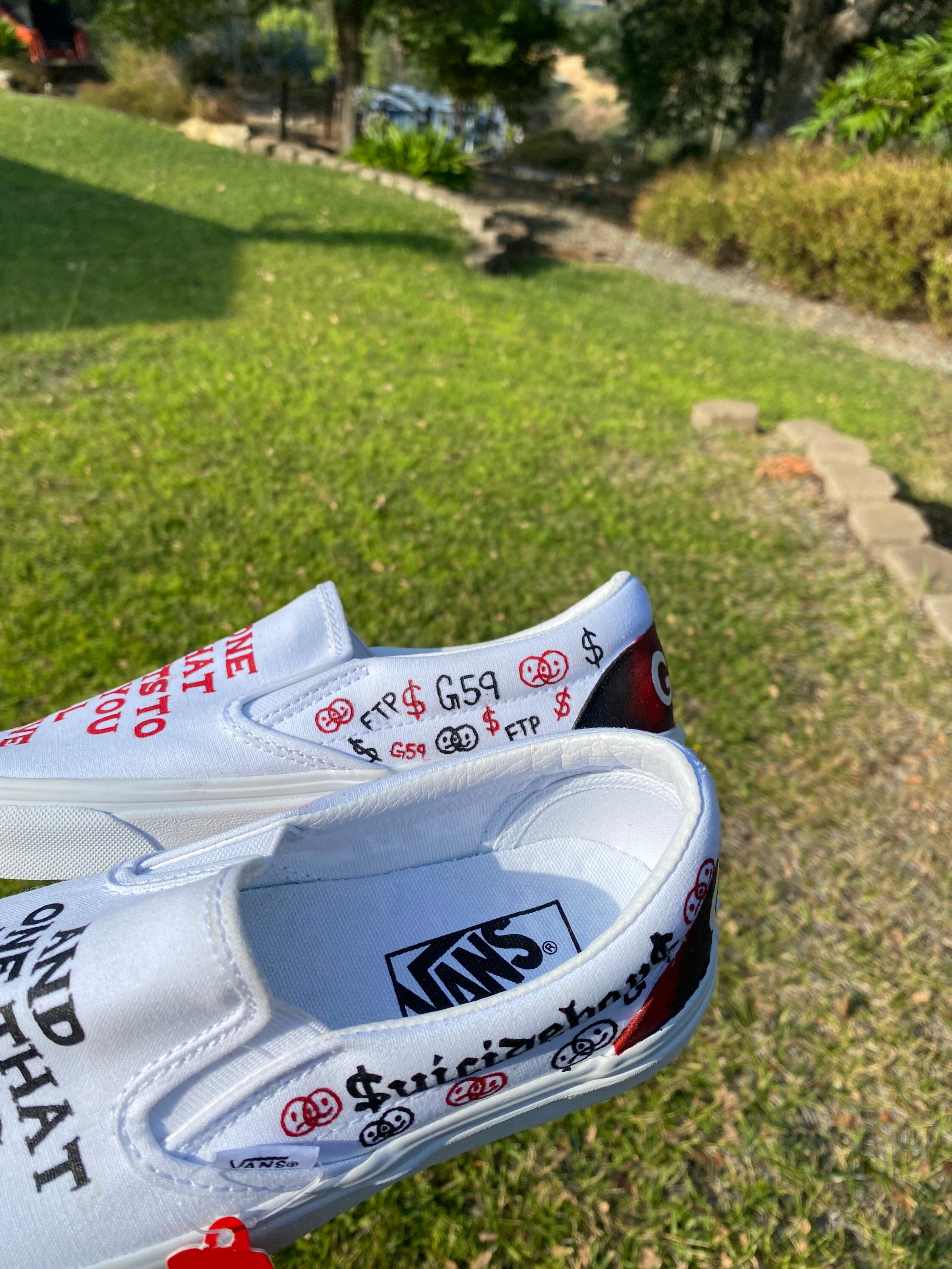 Custom Hand Painted Vans | Etsy
