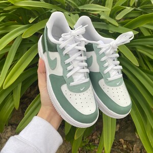 Green Color Block Custom Air Force 1s - Etsy