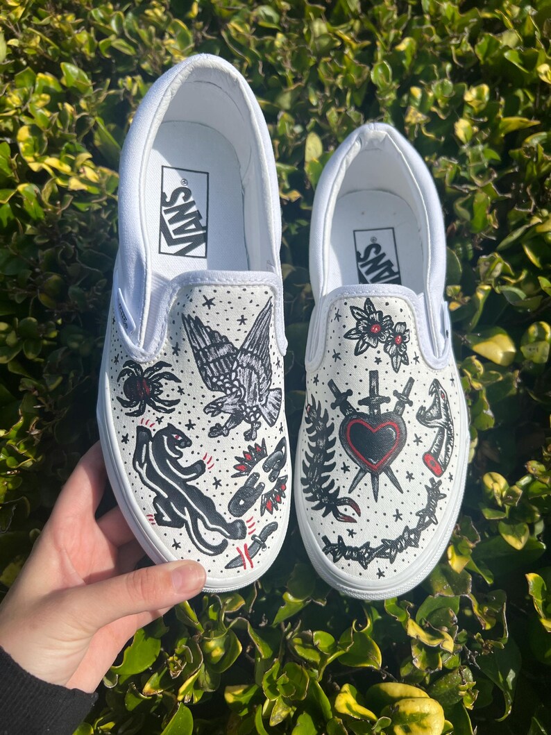 Tattoo Lover Vans - Etsy