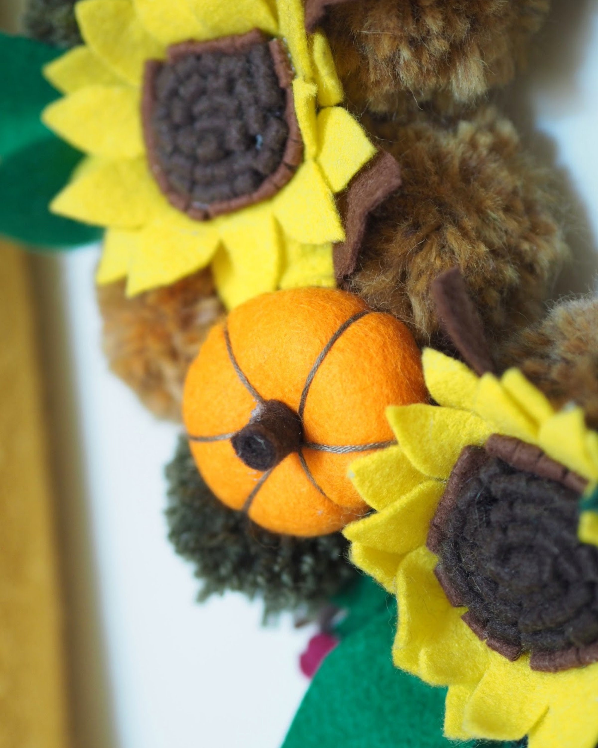 PDF Pattern for Felt Autumn Wreath, Digital Pattern, Instant Download ...