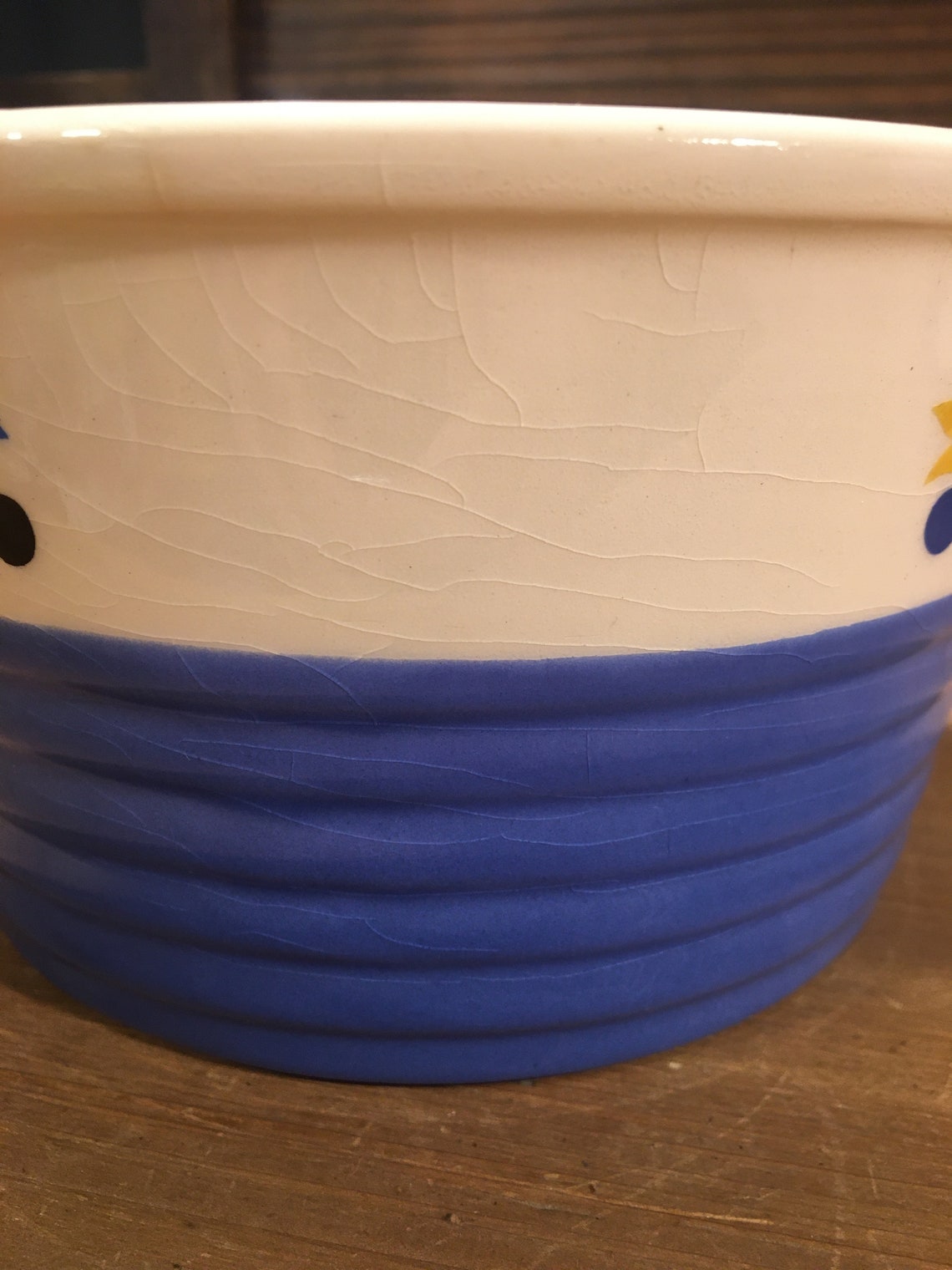 Vintage Kitchenware Art Deco Circus Pattern Serving Bowl | Etsy