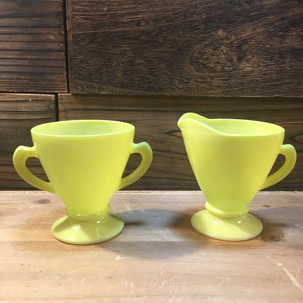 Yellow Milk Glass - Etsy
