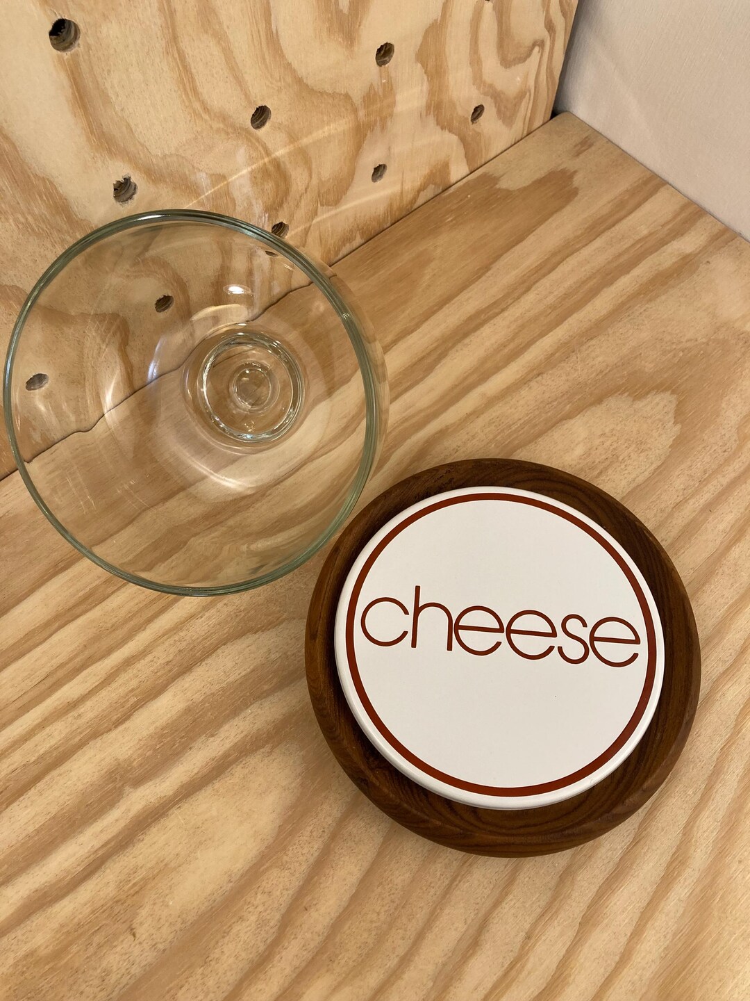 Vintage Cheese Plate With Glass Dome – Retro Kitchen Serving Dish - Etsy