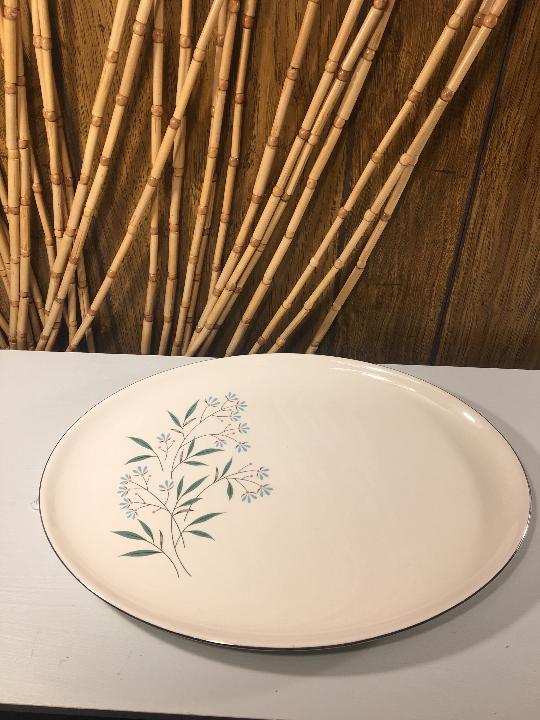 Vintage Serving Platter Mid Century Modern Serving-ware Petal Lane by ...