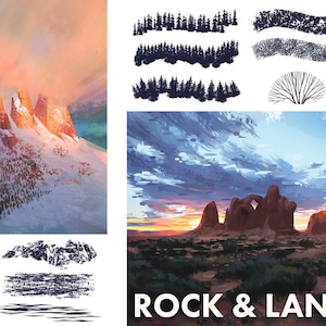 Environment Brushes for Photoshop & Procreate - Landscape Painting ...