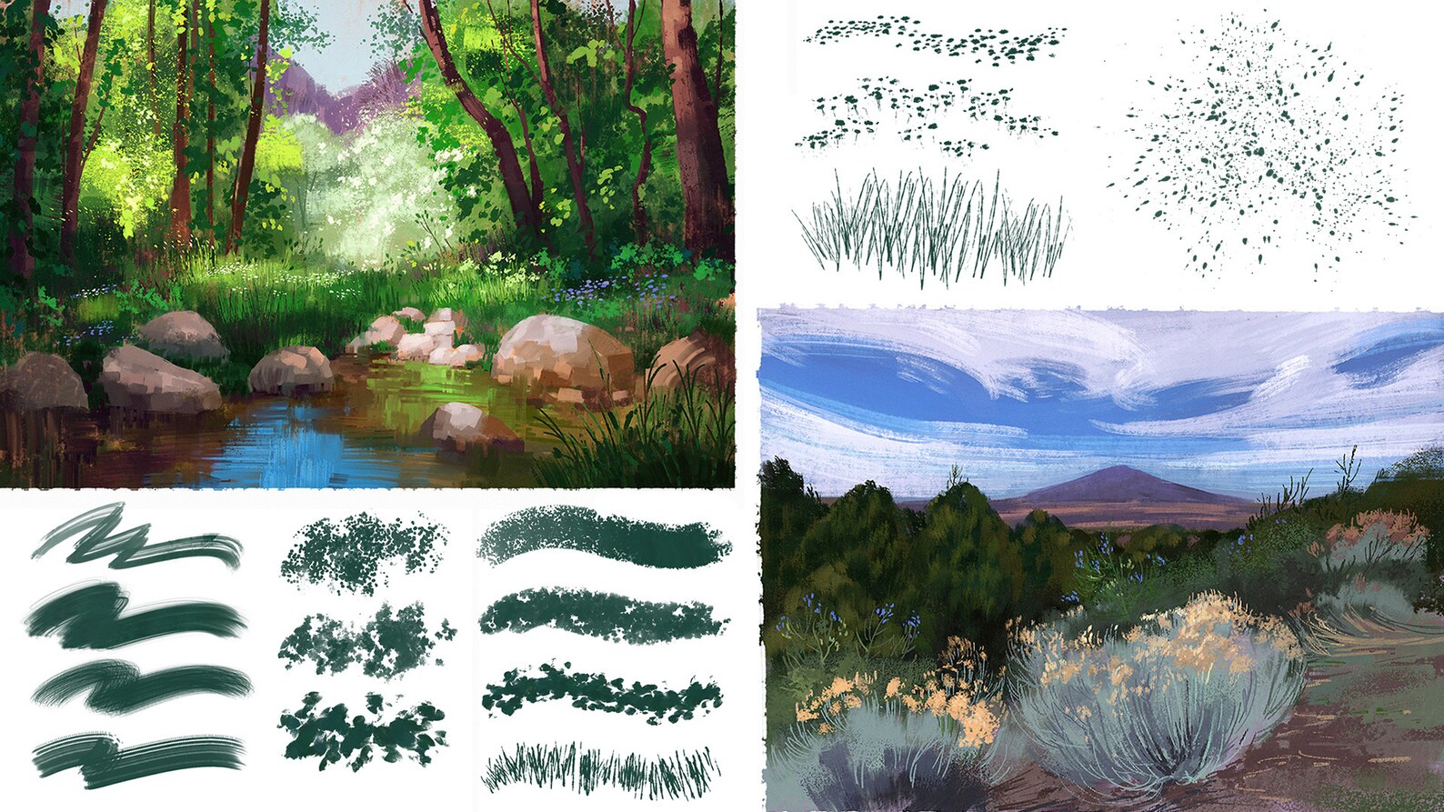 Traditional Texture Brushes for Photoshop & Procreate - Etsy