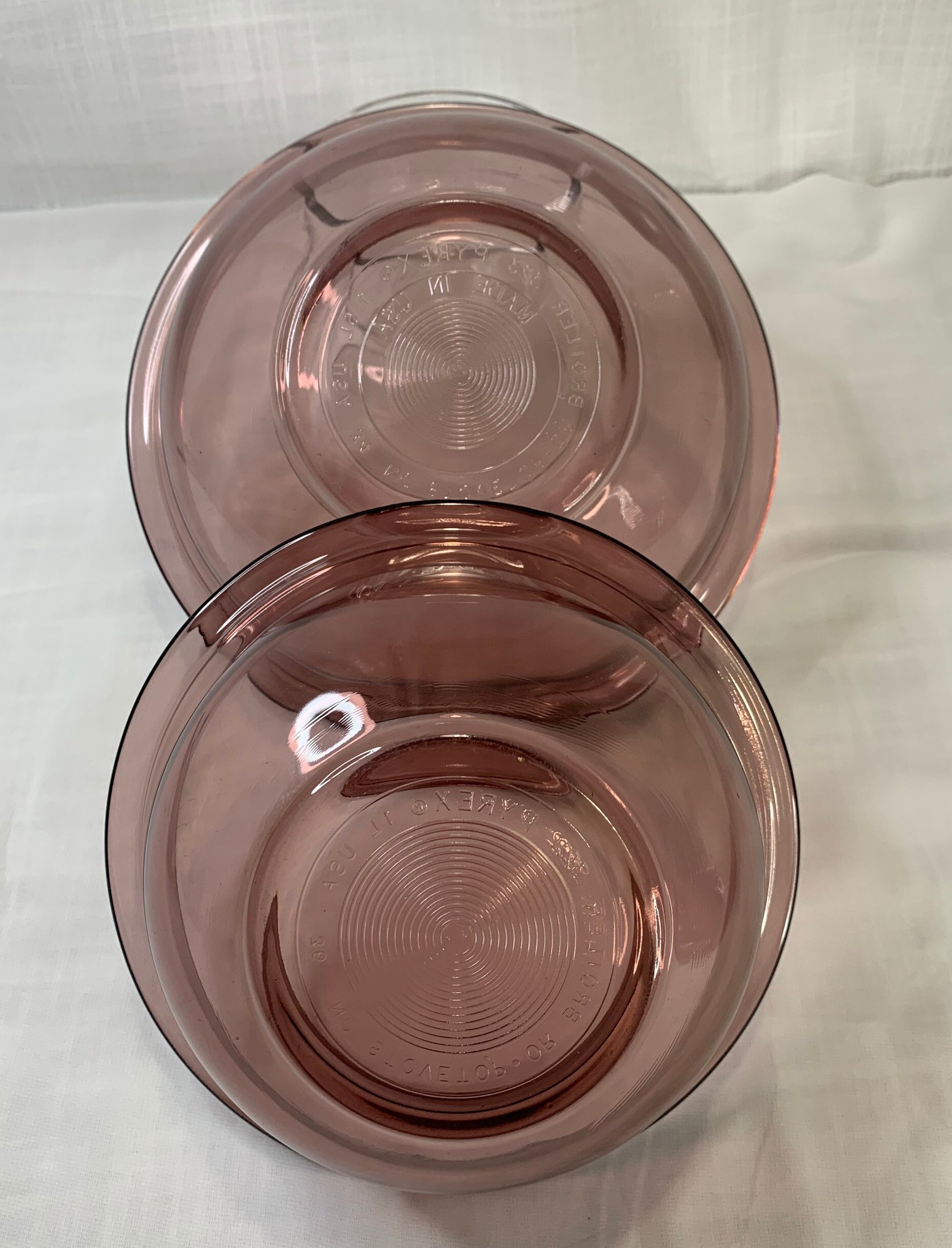 Vintage Pyrex Cranberry Mixing/nesting Bowls 1 Liter 2.5 - Etsy