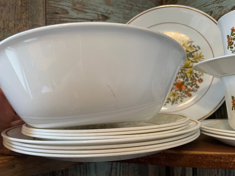 Vintage Corelle Indian Summer 17 Piece Dinnerware Set - Etsy