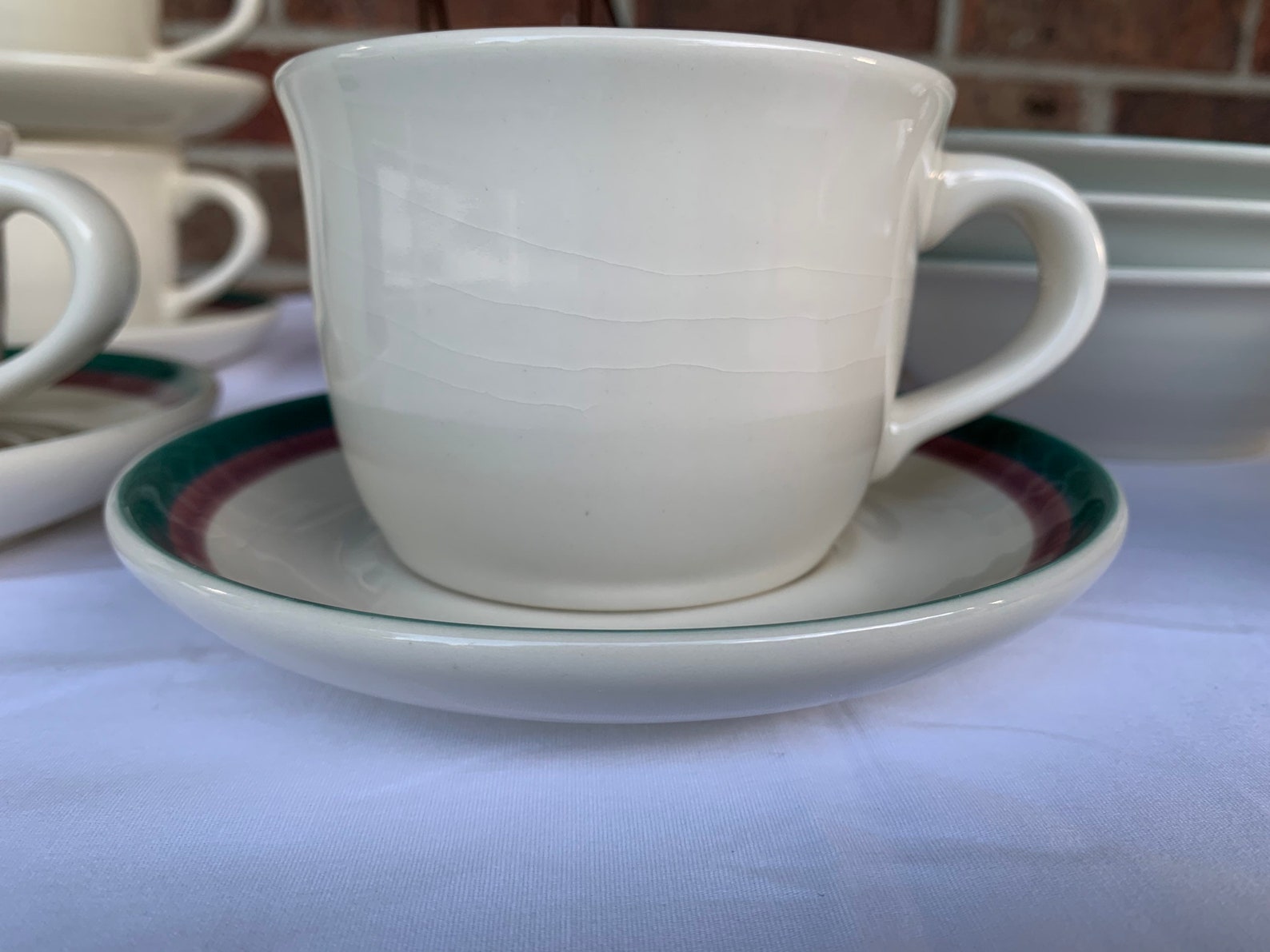 Vintage Pfaltzgraff Juniper Replacement Dinnerware, Purple and Green ...
