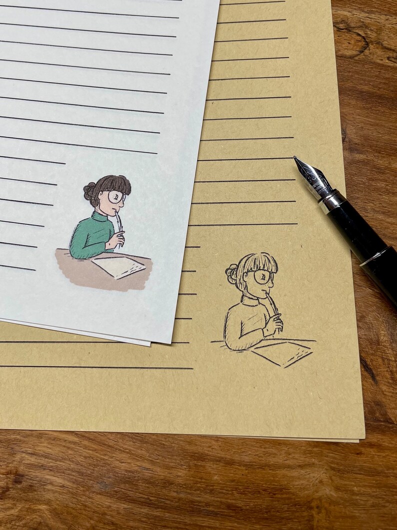 Personalised Writing Paper Set Bespoke Stationary Custom - Etsy